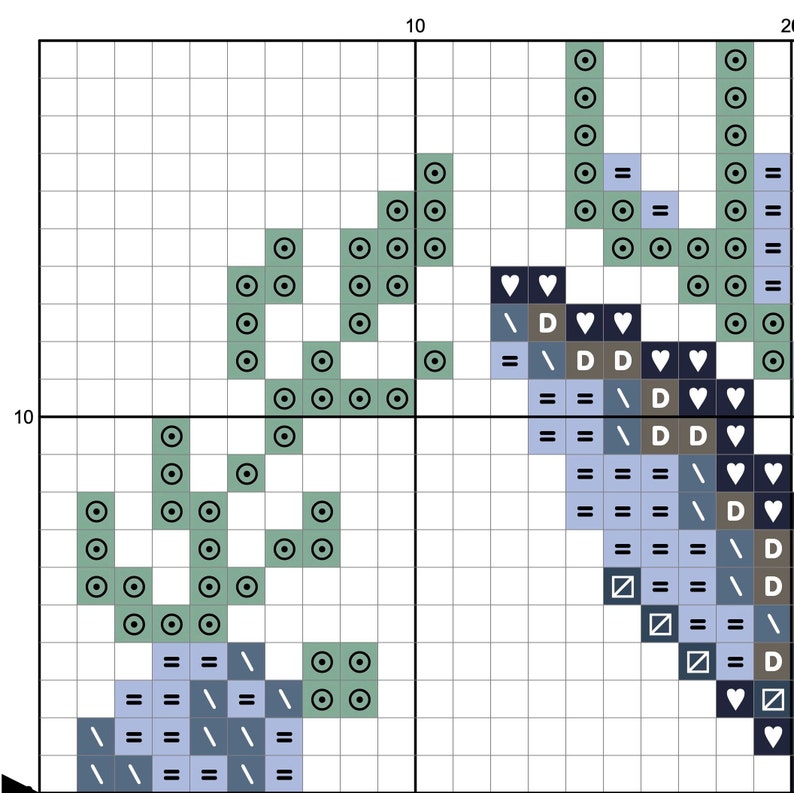 Jackalope Cross Stitch Pattern PDF Mystical Horned Hare With - Etsy