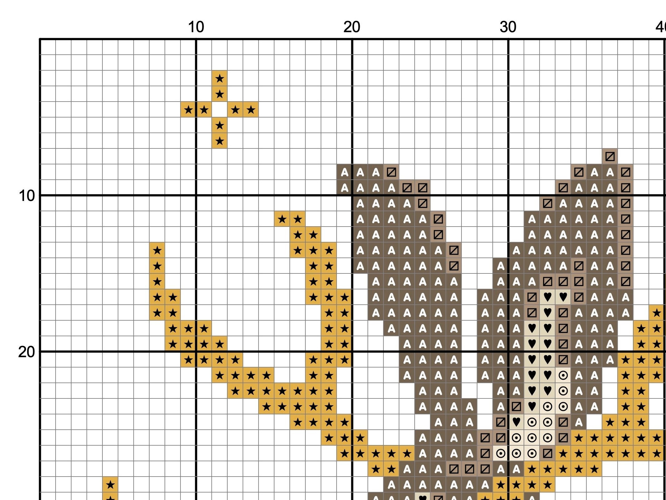 Jackalope Horned Rabbit Cross Stitch Pattern PDF Mystical - Etsy