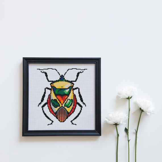 Bug Modern Cross Stitch Pattern PDF for Instant Download | Etsy