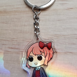 Ddlc doki natsuki literatura sayori club yuri keychain monika - Etsy México