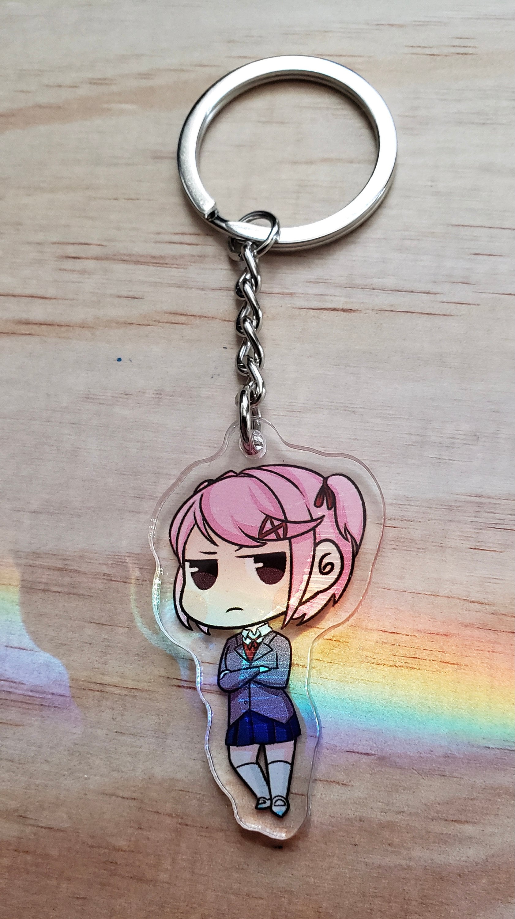 Ddlc Doki Natsuki Literature Sayori Club Yuri Keychain Monika | Etsy