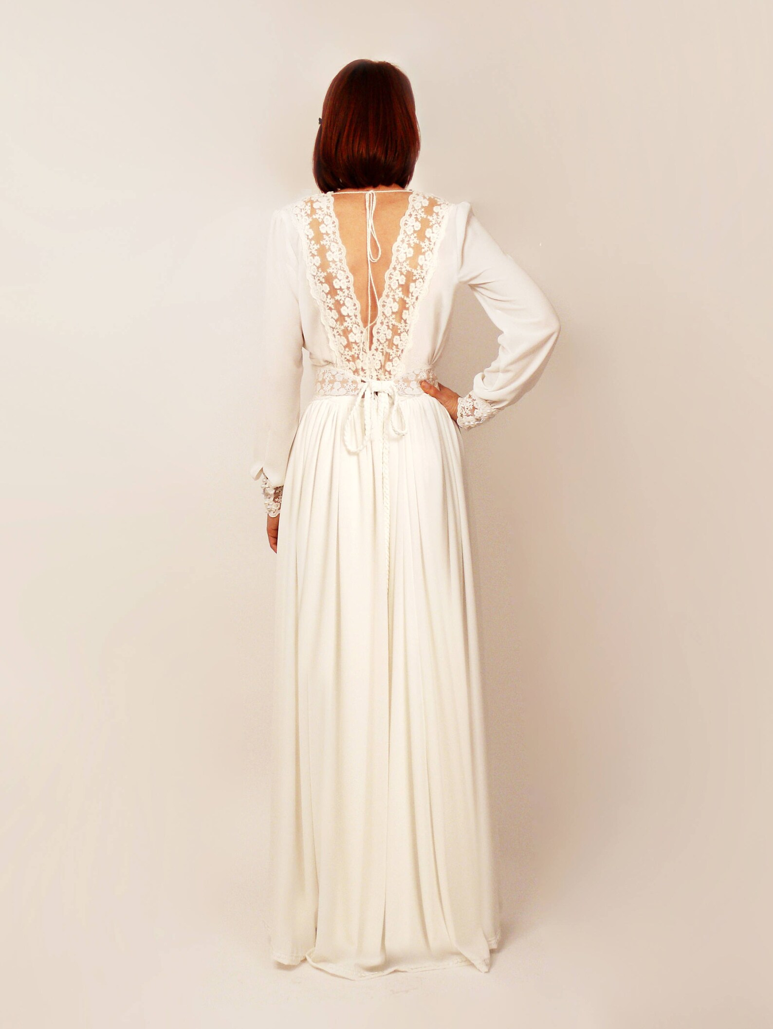 Boho Wedding Dress Rustic Wedding Dress Bohemian Wedding | Etsy