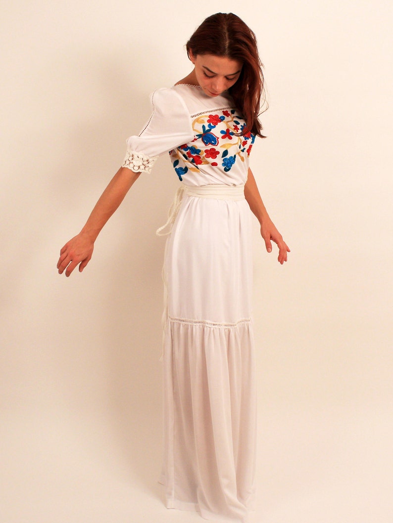 Boho Wedding Dress Rustic Wedding Dress Bohemian Wedding - Etsy