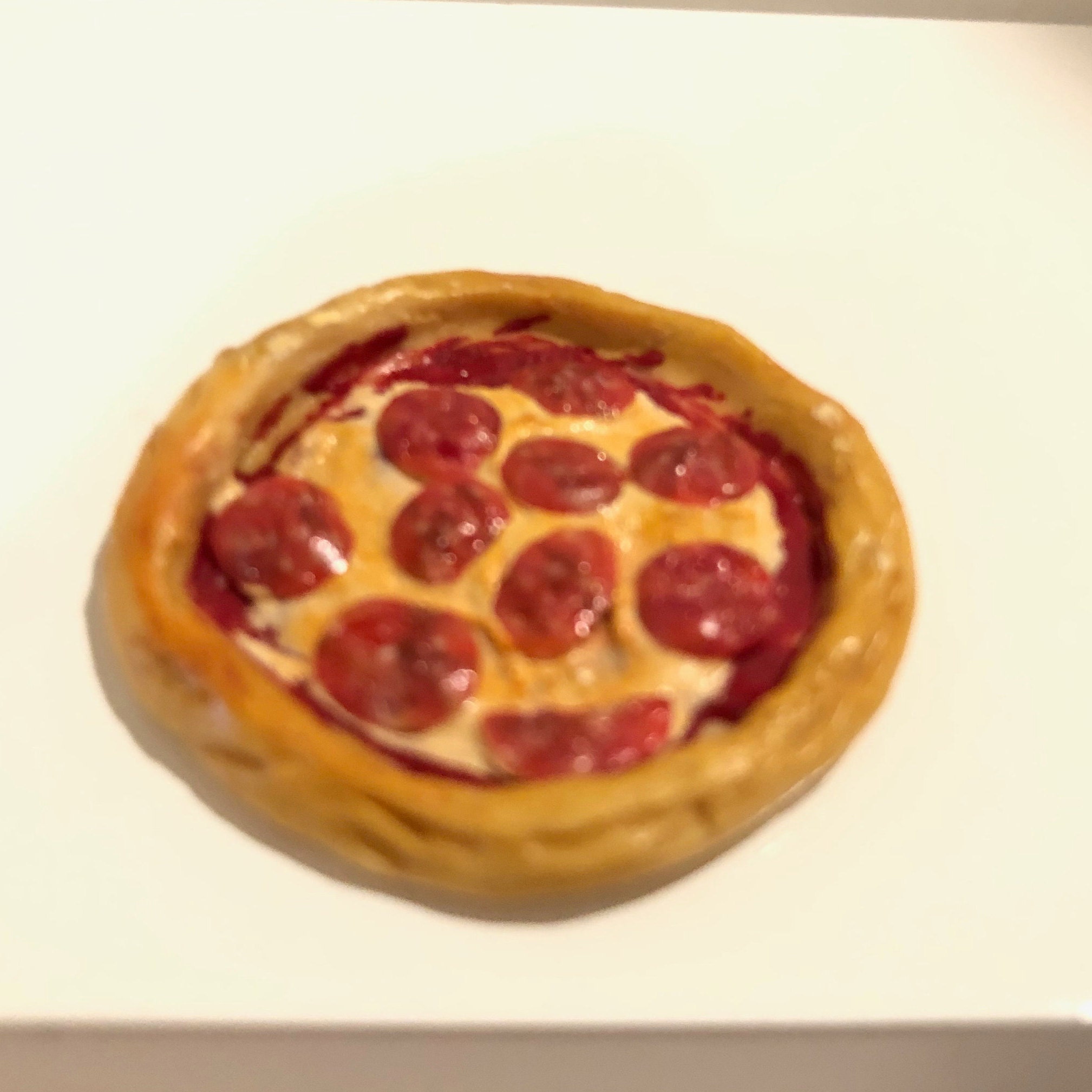 Dolls & Miniatures 2 Pepperoni Green Pepper PIZZAS Dollhouse Miniature ...