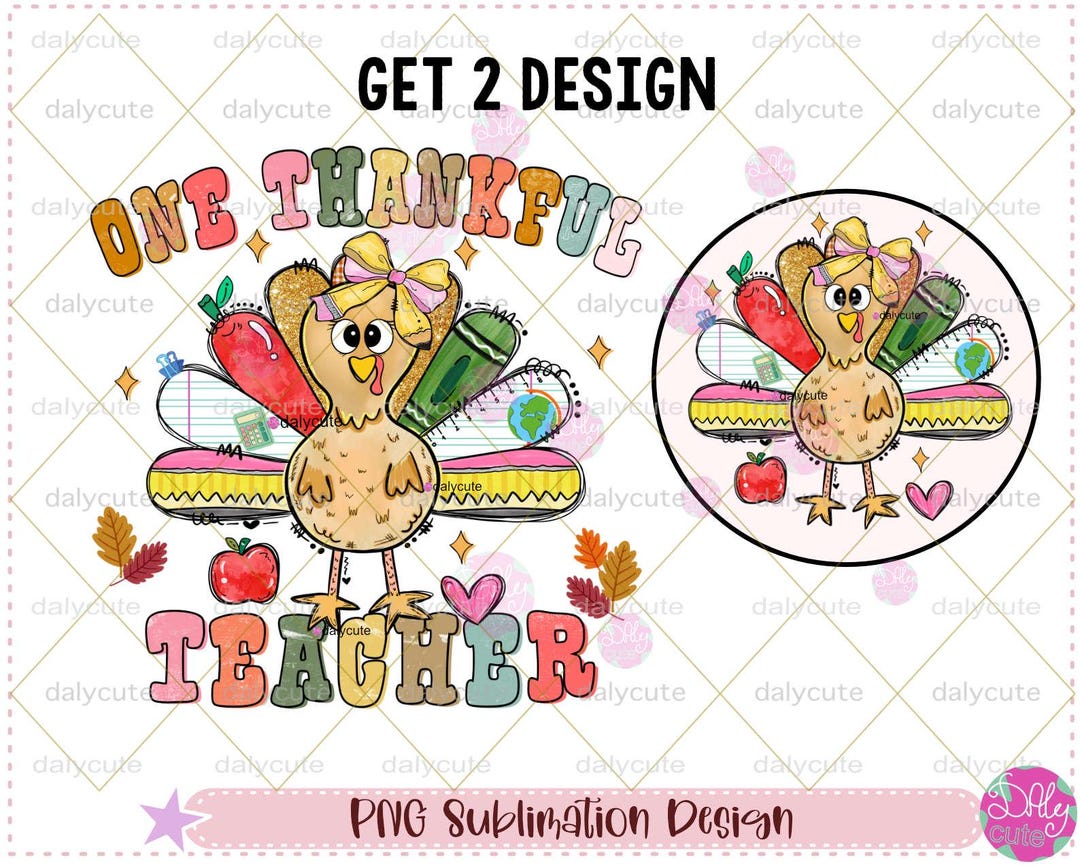 Turkey Teacher PNG, Coquette Turkey Teacher Cute Thanksgiving Girly ...