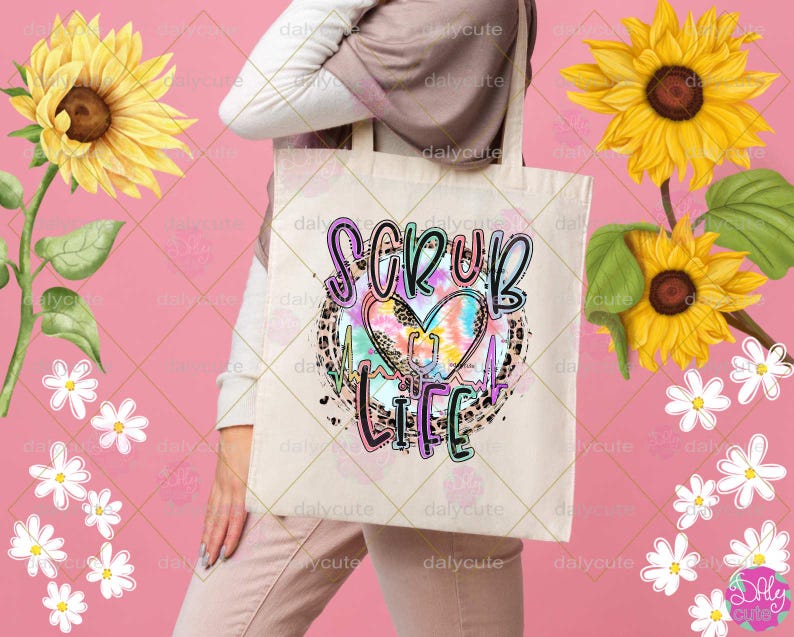 Scrub Life Png, Nurse Leopard Print, Preppy Girly Scrub Life Easter ...