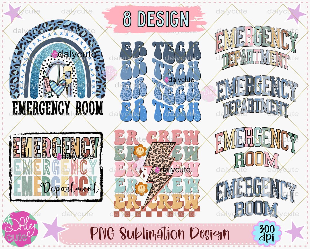 ER Tech Sublimation PNG: Emergency Room Designs (digital Download) - Etsy