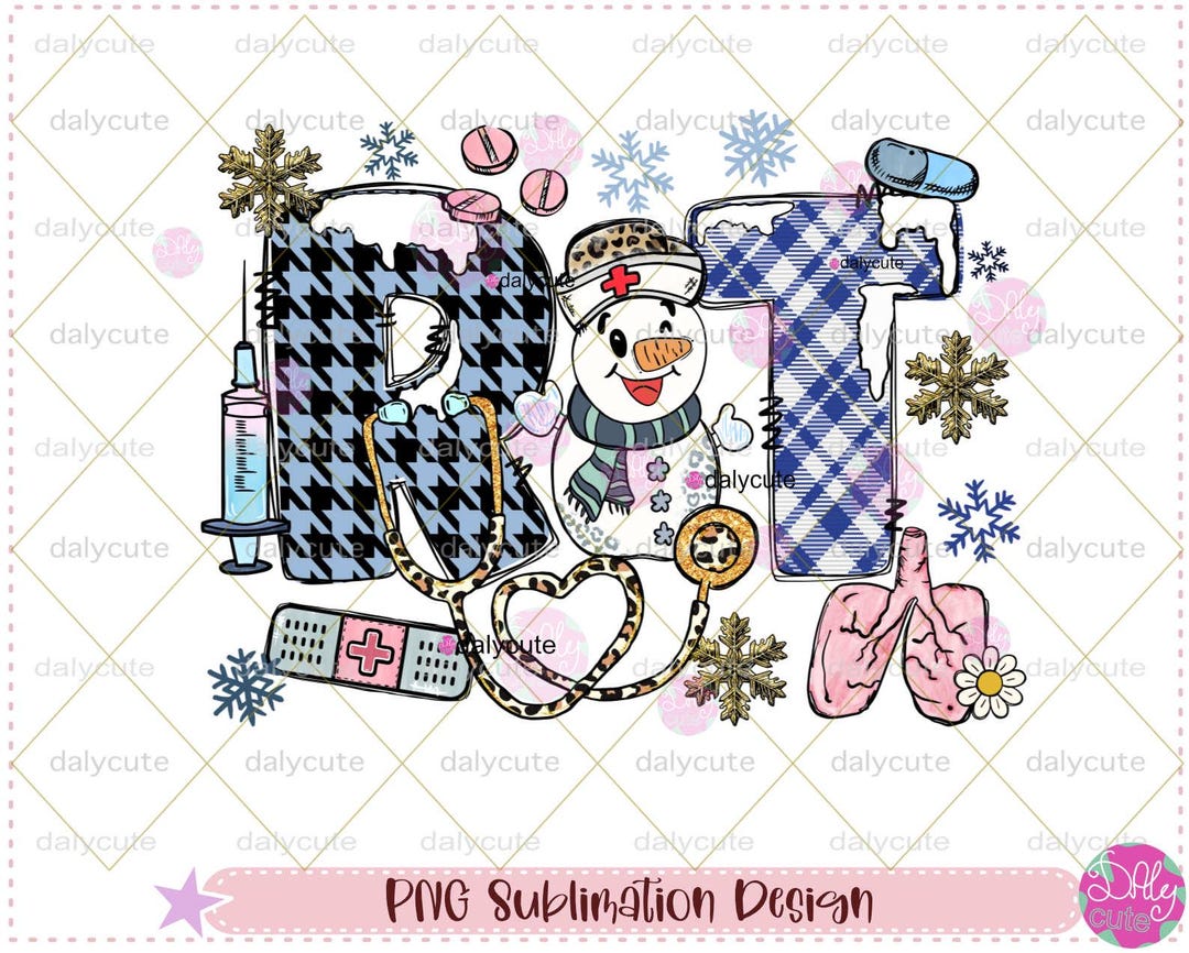 Respiratory Therapist Snowman PNG, Winter Stethoscope Design (digital ...