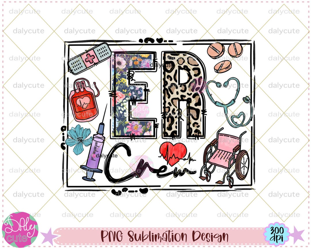 ER Crew PNG, Emergency Room, Retro Nurse Png, ICU Emergency Er Ed Tech ...