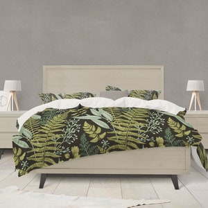 Vintage Forest Ferns Bedding - Etsy