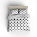 Black and White Swiss Cross Pattern Bedding - Etsy