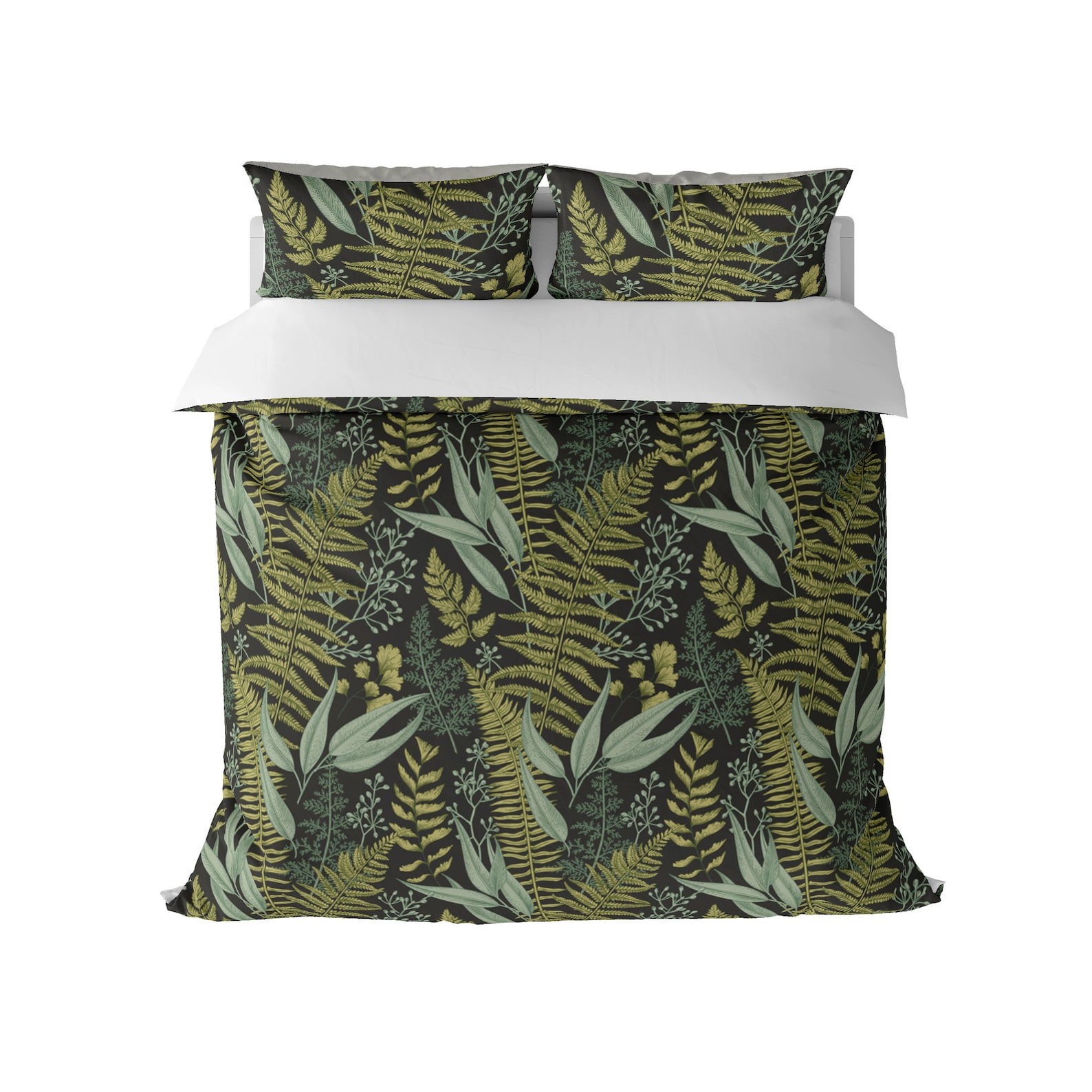 Vintage Forest Ferns Bedding - Etsy