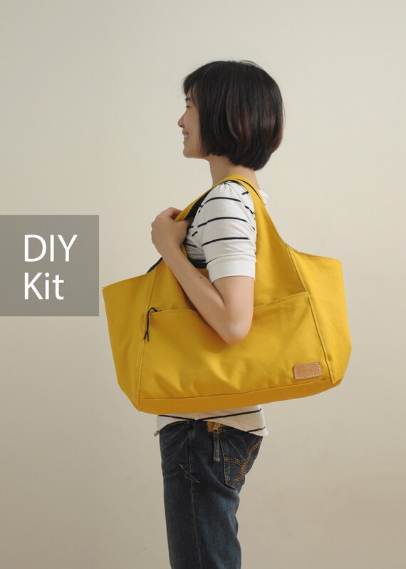 Sunny Day Canvas Bag DIY Kit with Sewing Pattern & Tutorials | Etsy