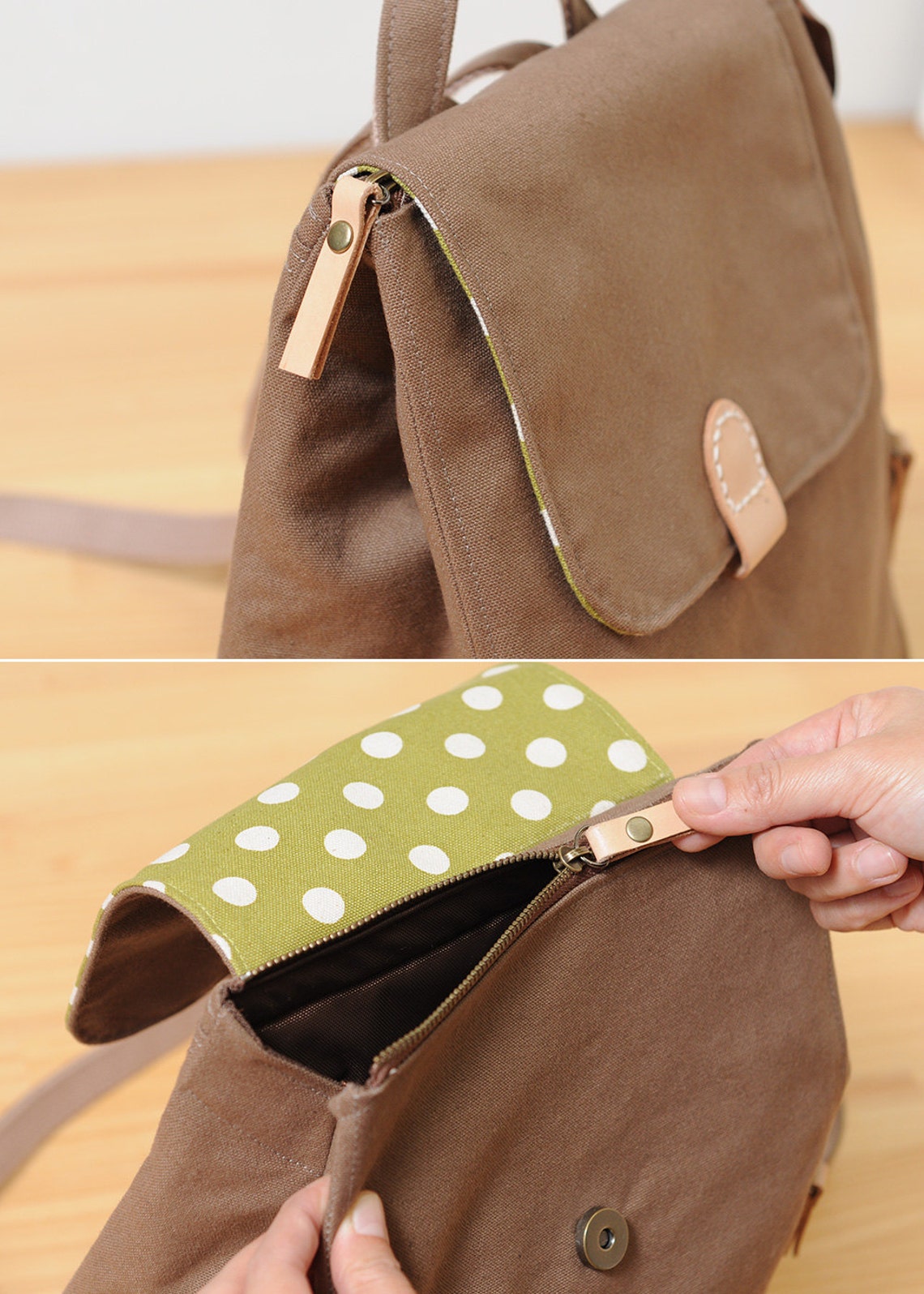 Simple Day Casual Backpack Bag PDF Sewing Pattern With - Etsy