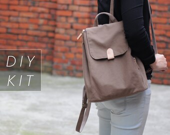 Simple Day Casual Backpack Bag PDF Sewing Pattern With | Etsy Canada