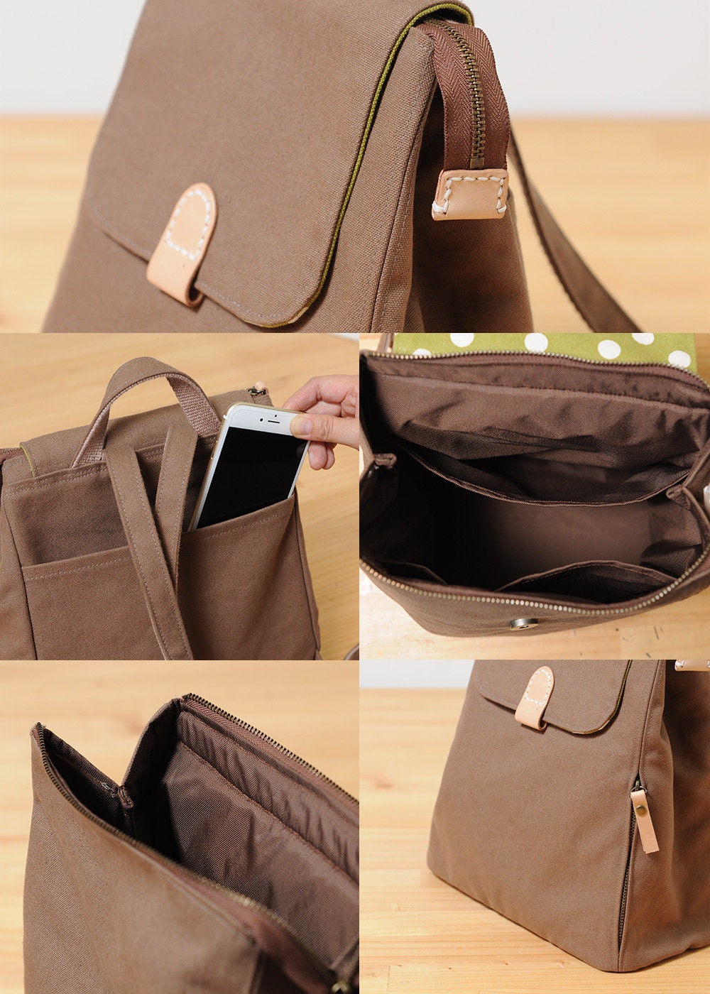 Simple Day Casual Backpack Bag PDF Sewing Pattern With | Etsy Canada