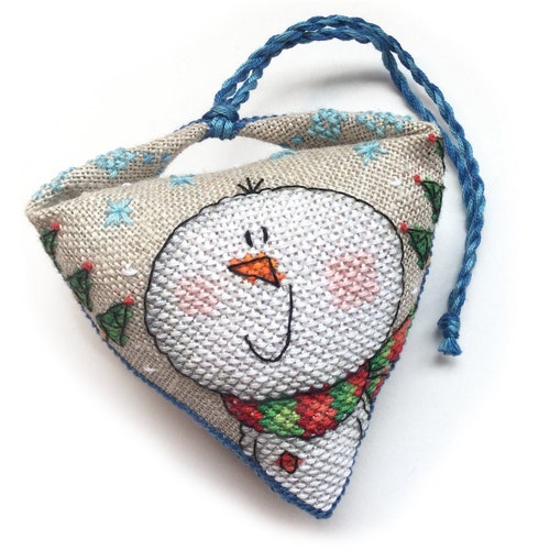 Santa Pendibule Ornament Number 3 Durene J Cross Stitch - Etsy