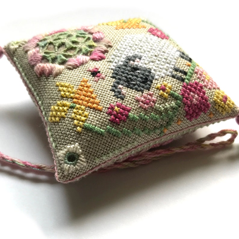 Spring Sheep Ornament Cross Stitch and Hardanger Pattern - Etsy