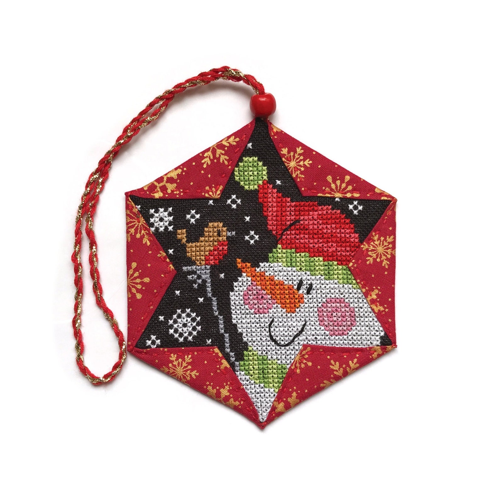 Snowman Star Ornaments - Durene J Cross Stitch - DJXS2460 - Etsy
