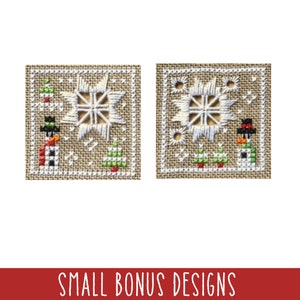 Snowmen and Snowflakes - Set of 2 - Cross Stitch and Hardanger Pattern ...