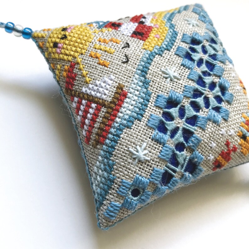 Summer Sea Ornament - Cross Stitch and Hardanger Pattern - Durene J ...