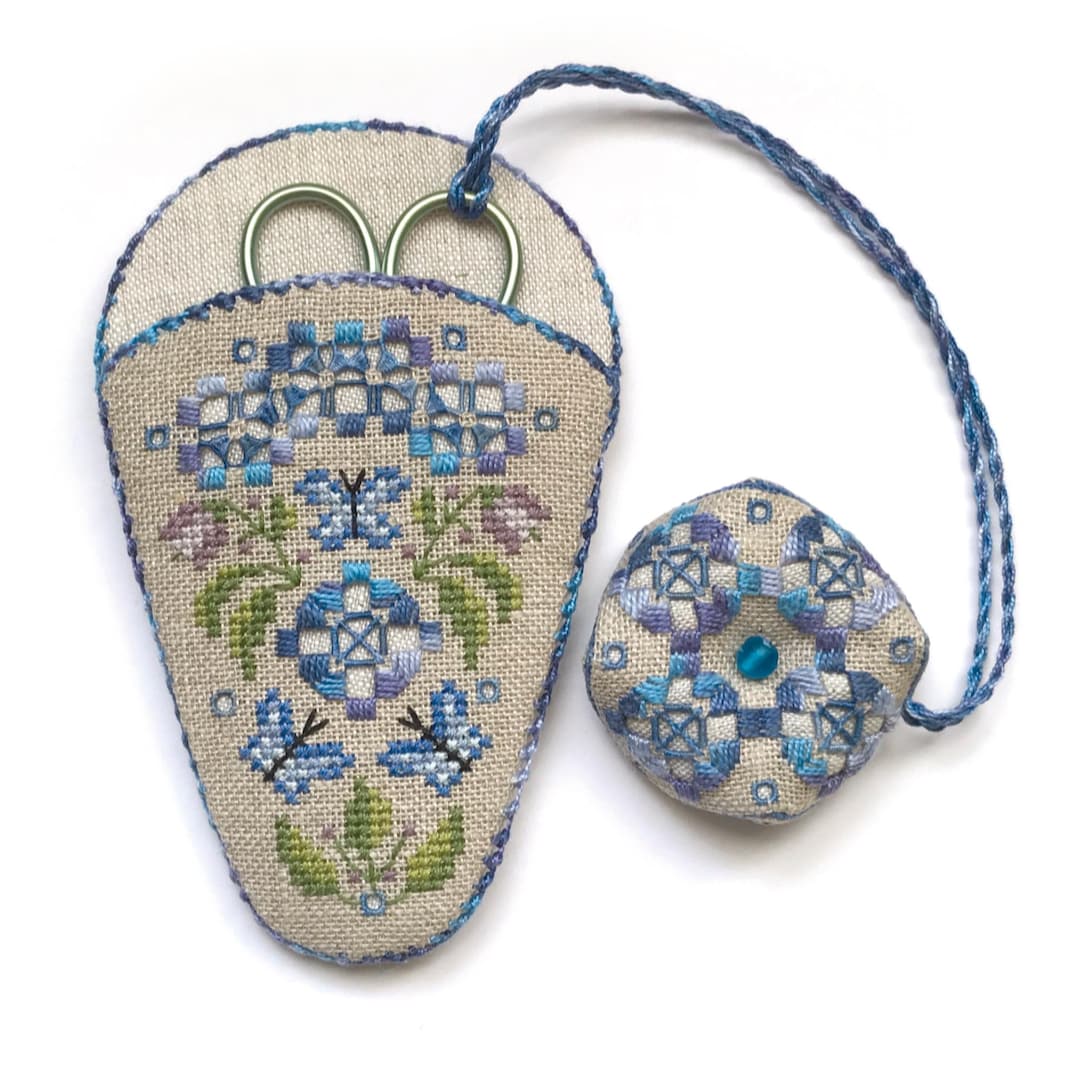 Butterfly Scissor Case and Fob - Cross Stitch and Hardanger PDF Pattern ...