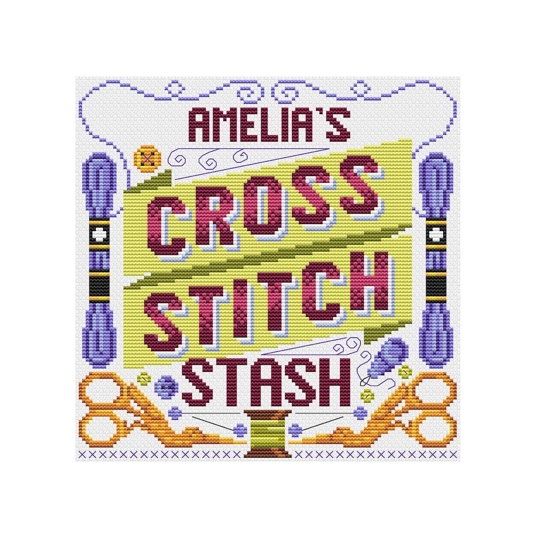 My Cross Stitch Stash - Durene J Cross Stitch Pattern - DJXS2488 - Etsy