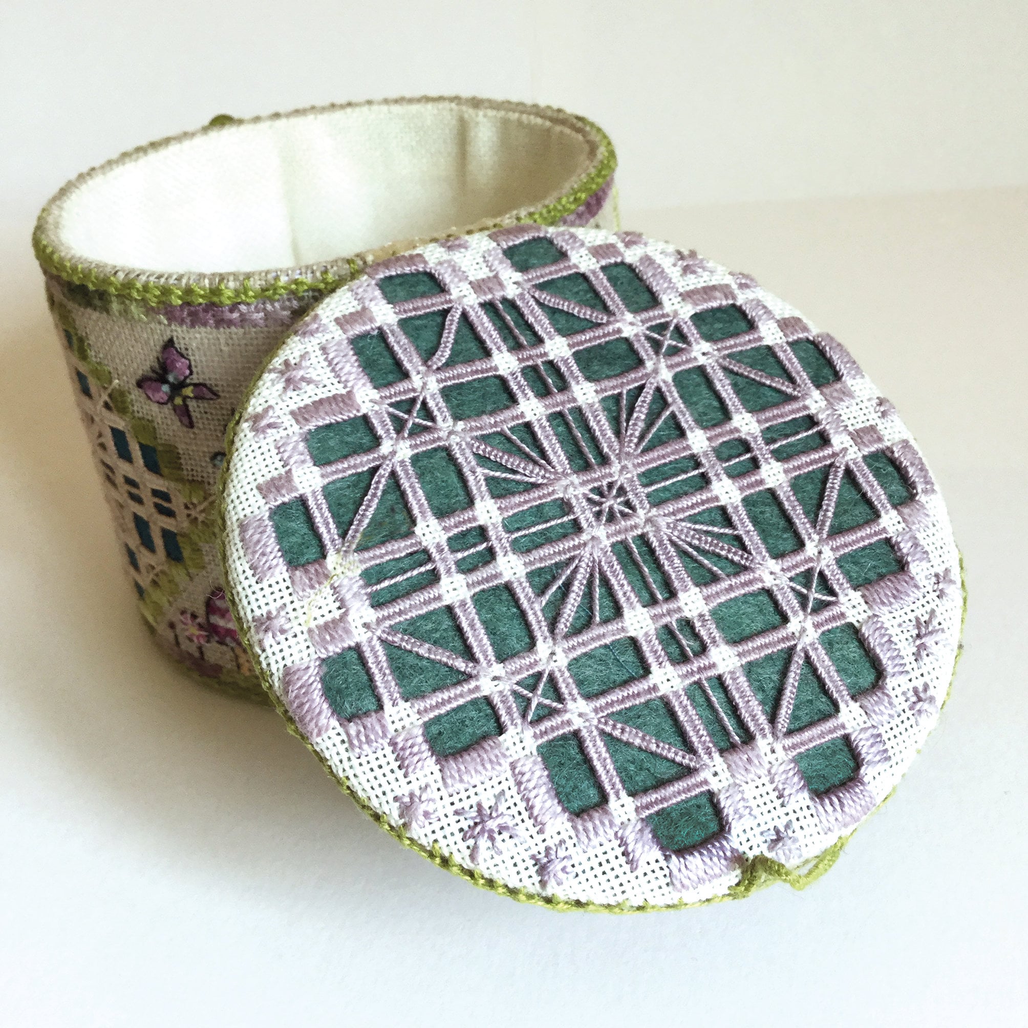 Cat Pin Cushion Pot Cross Stitch and Hardanger Pattern | Etsy