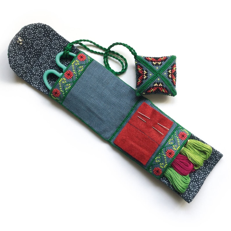 Poppy Scissor Case and Fob - Durene J Cross Stitch - DJXS2412 - Etsy