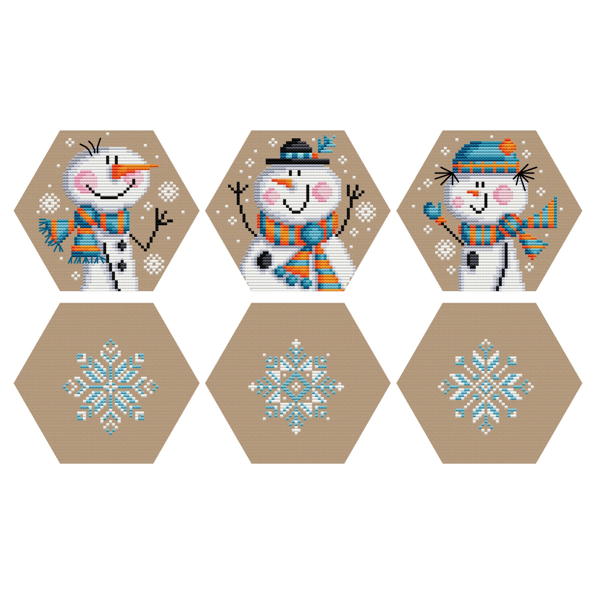 Snowman Candle Mat - Durene J Cross Stitch Pattern - DJXS2499 - Etsy