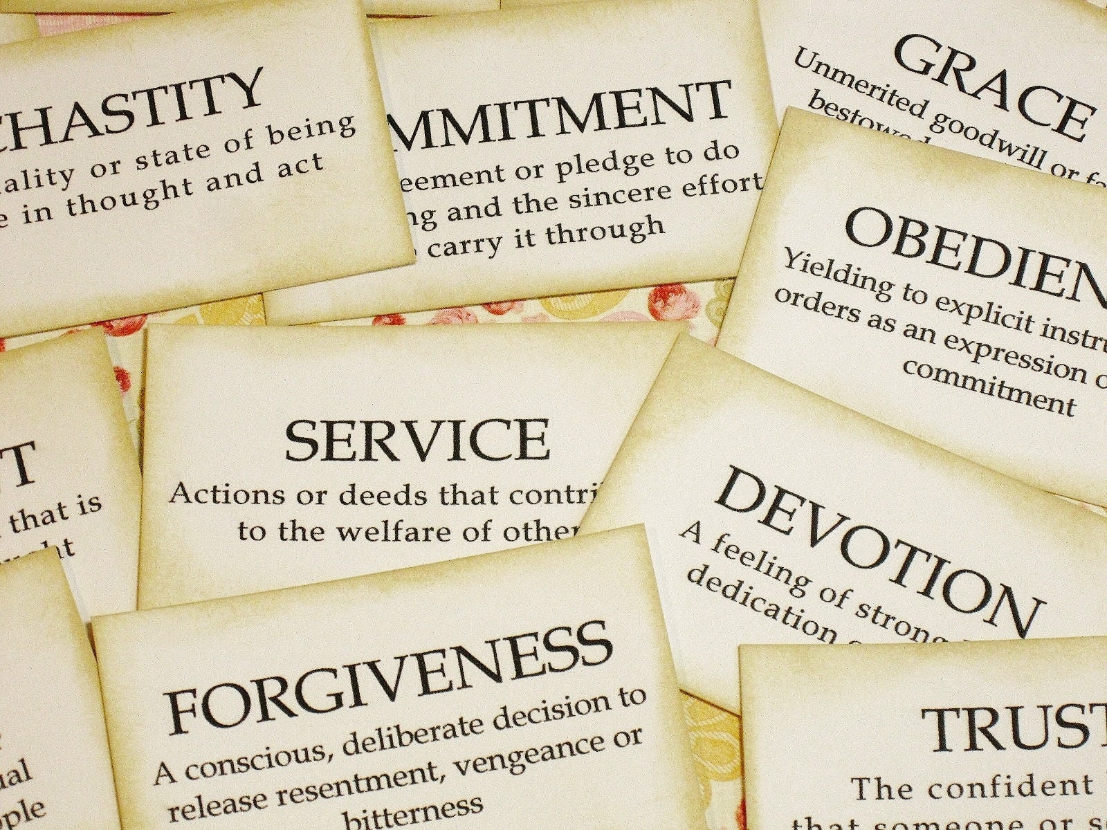 Character Trait Definition Flashcards Set 2 Set of 18 | Etsy