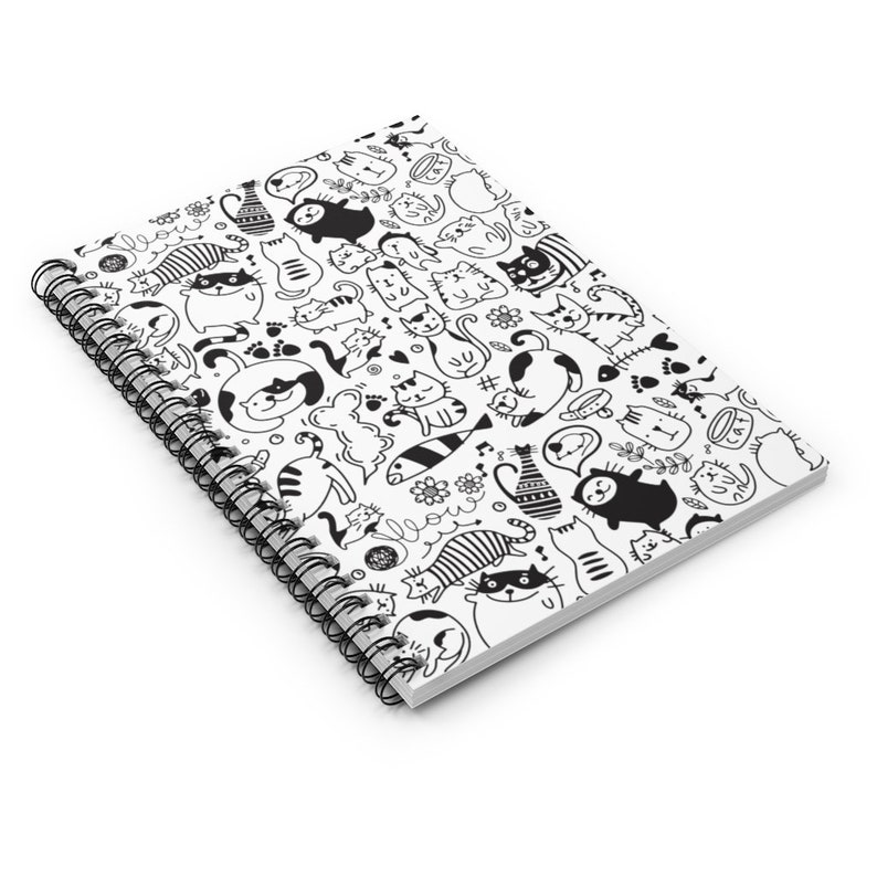 Cat Notebook Cat Spiral Notebook Cat Gift Idea Cat Journal - Etsy