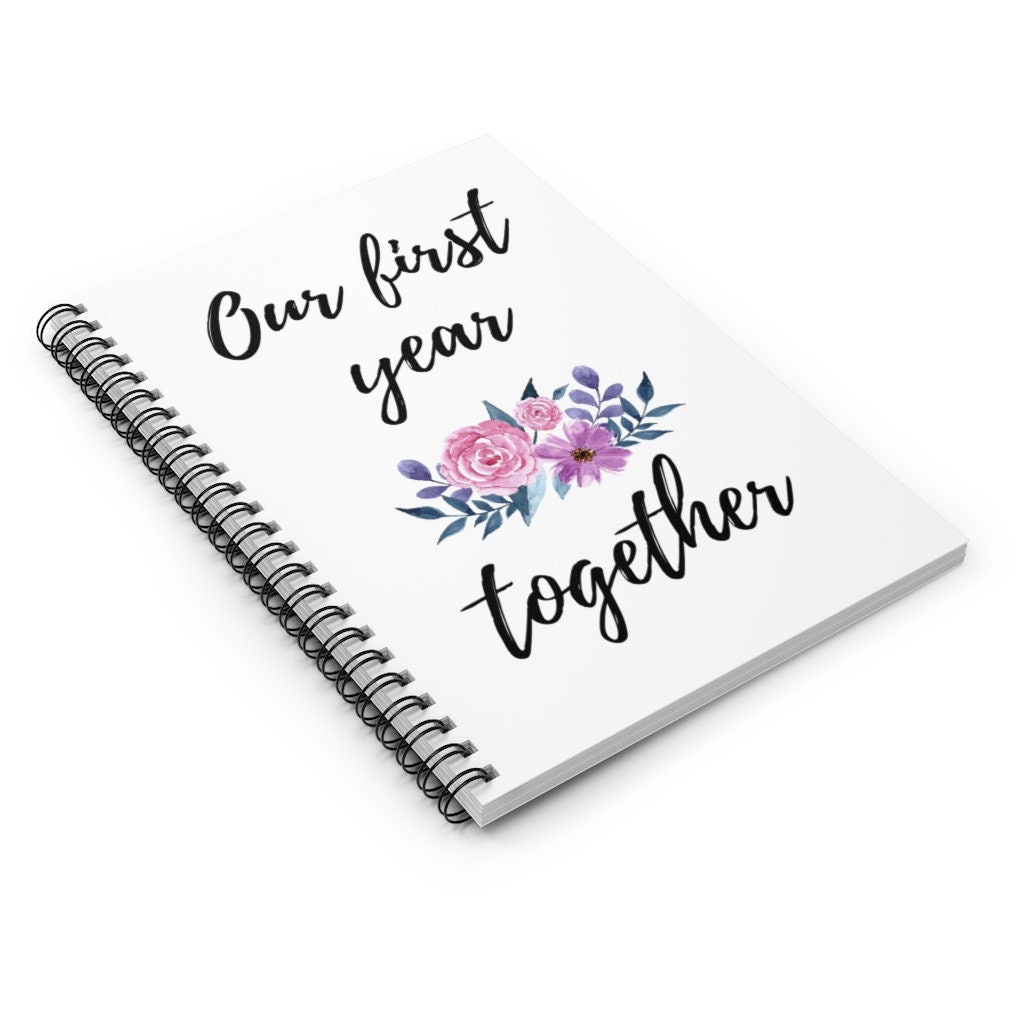 Our First Year Together Journal 1 Year Anniversary Notebook - Etsy