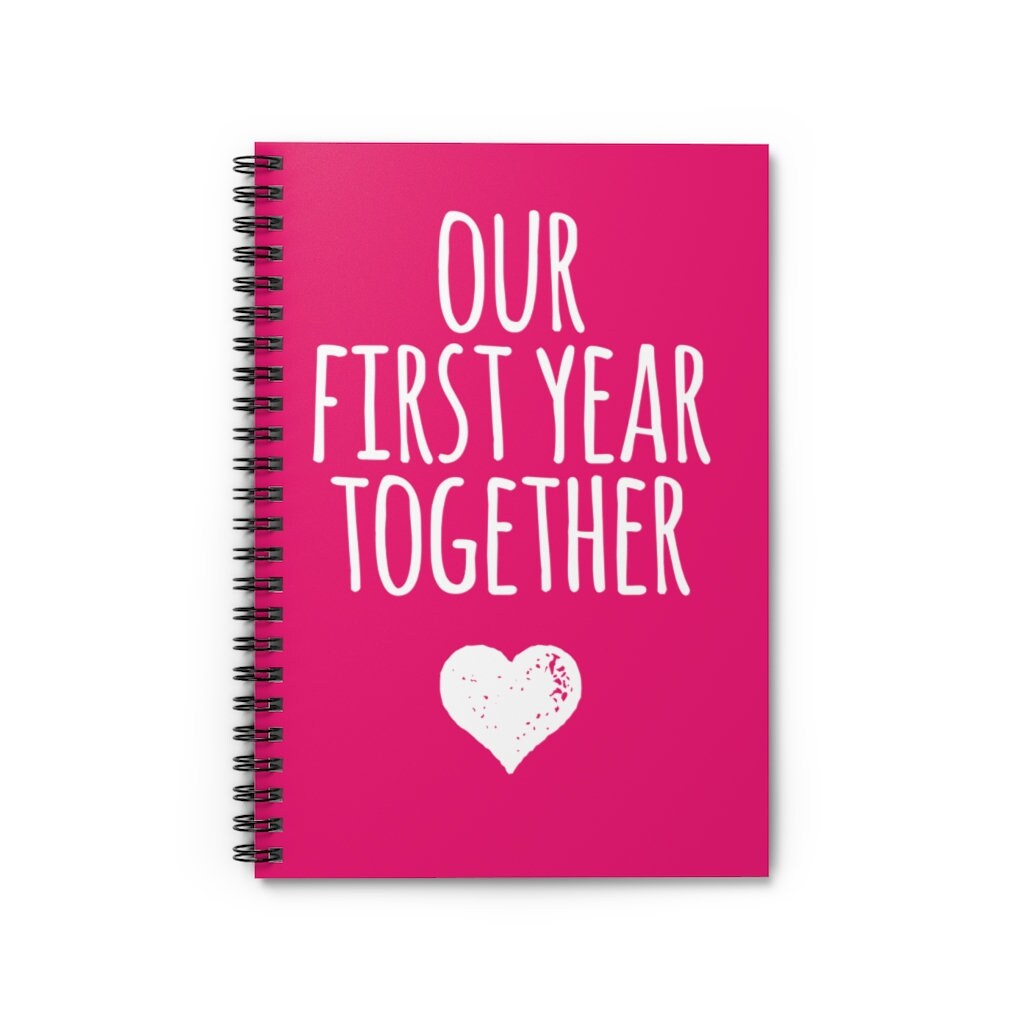 Our First Year Together Journal 1 Year Anniversary Notebook - Etsy