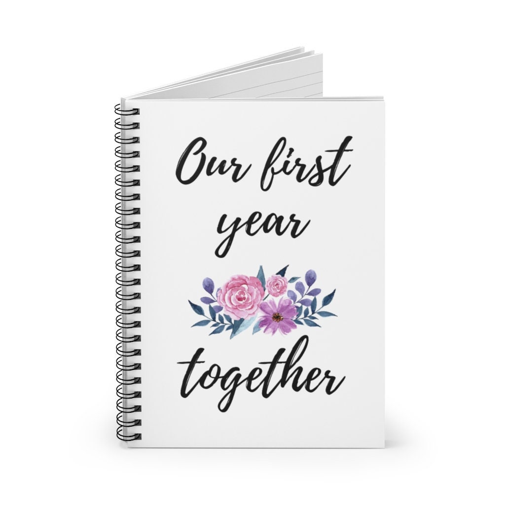 Our First Year Together Journal 1 Year Anniversary Notebook - Etsy