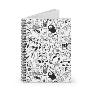 Cat Notebook, Cat Spiral Notebook, Cat Gift Idea, Cat Journal, Journal ...