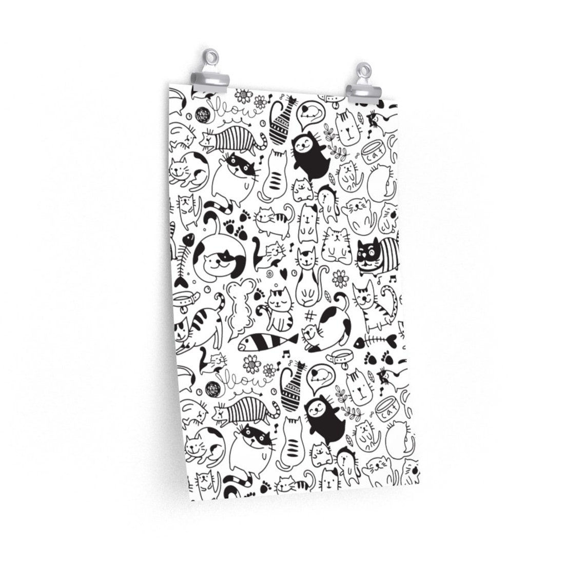 Cat Poster Cat Wall Decor Cat Gift Idea Cat Gift For Her | Etsy