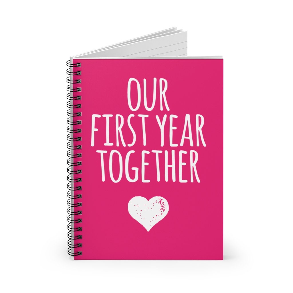 Our First Year Together Journal 1 Year Anniversary Notebook - Etsy
