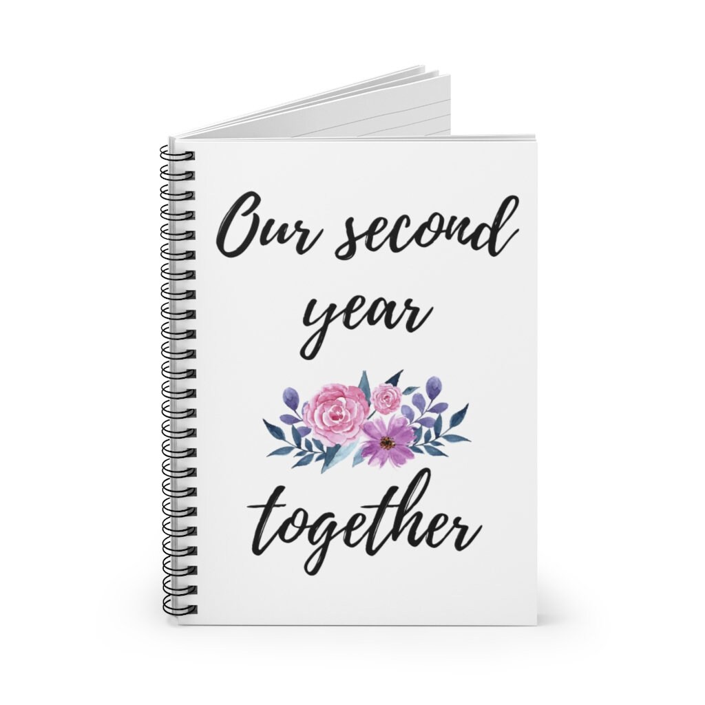 Our Second Year Together Journal 2 Year Anniversary Notebook - Etsy