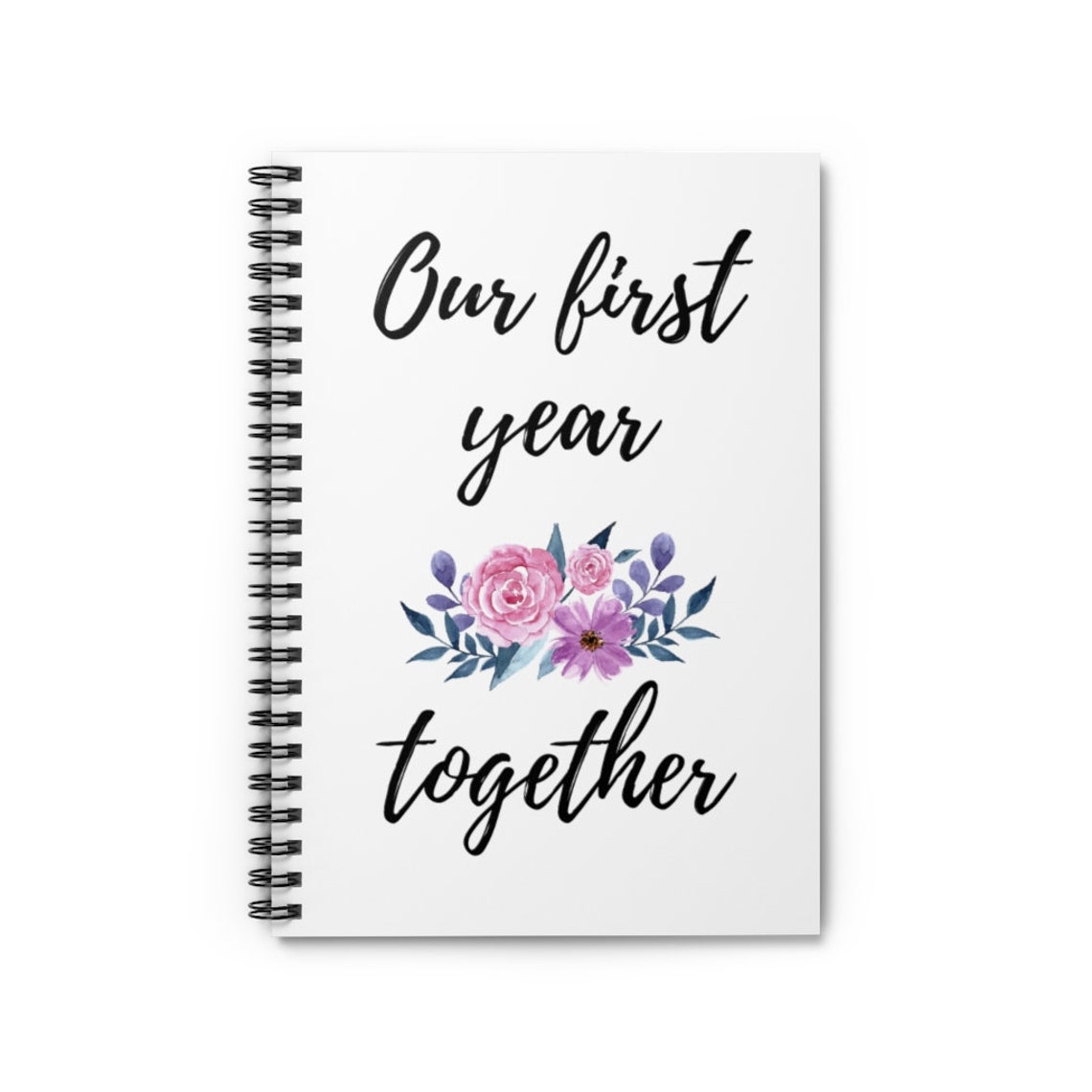 Our First Year Together Journal 1 Year Anniversary Notebook - Etsy