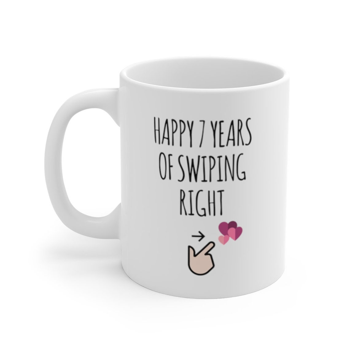 Swiped Right Mug 7 Year Anniversary Gift 7 Year Anniversary - Etsy