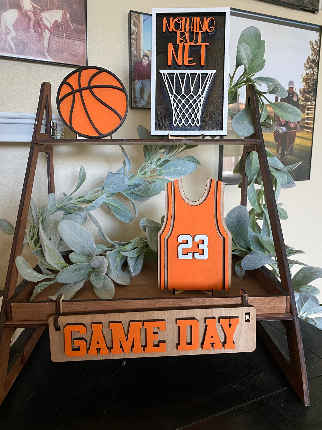 Basketball Tier Tray, Tier Tray Decor, Sports Set, Tiered Tray Decor ...
