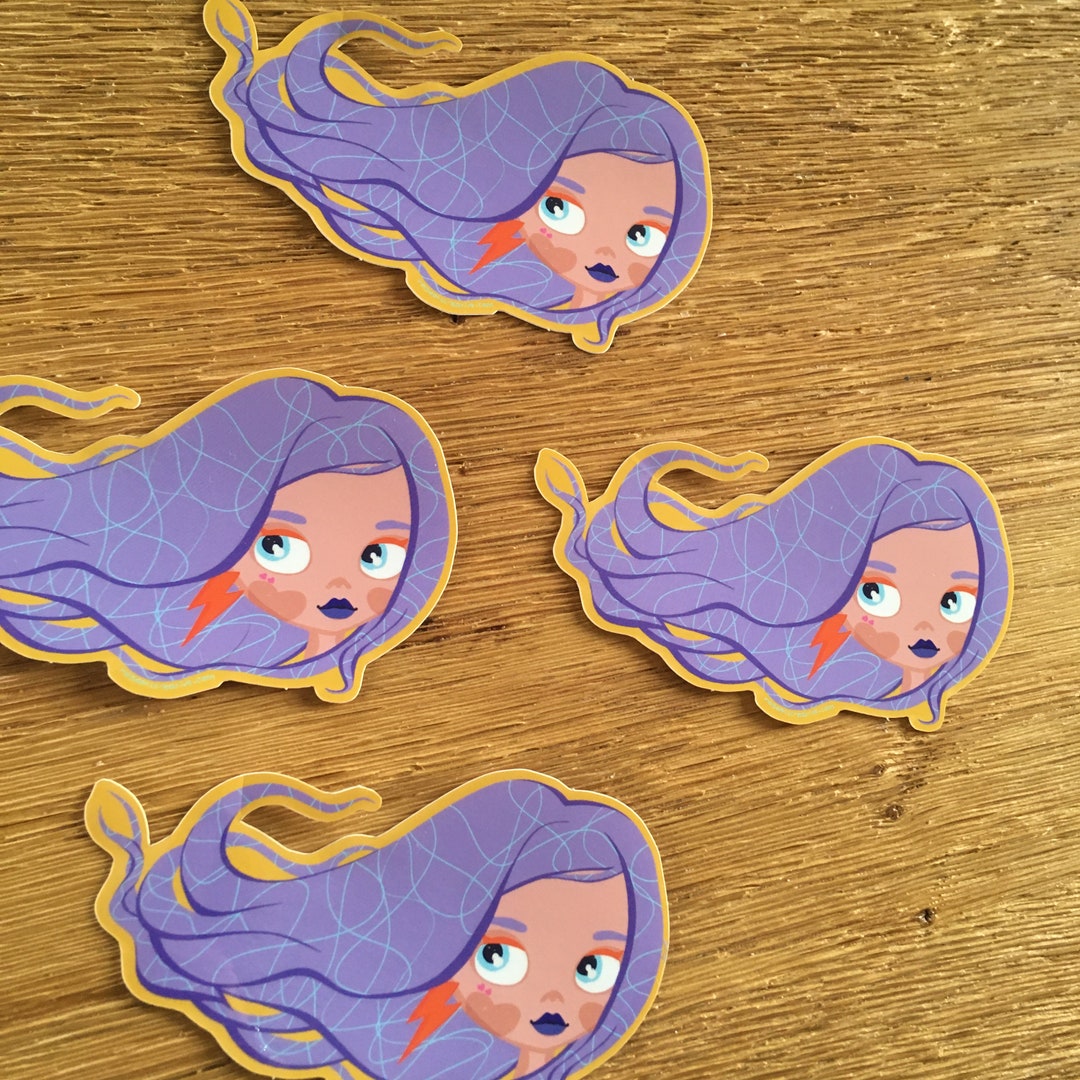 Cute Doll Blythe Lightning Kawaii Vinyl Sticker - Etsy