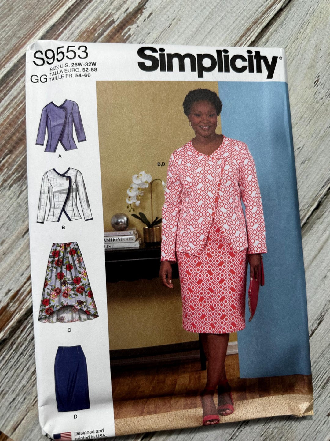 Women’s Plus Jacket & Skirt Sizes 26w-32w. Paper Sewing Pattern ...