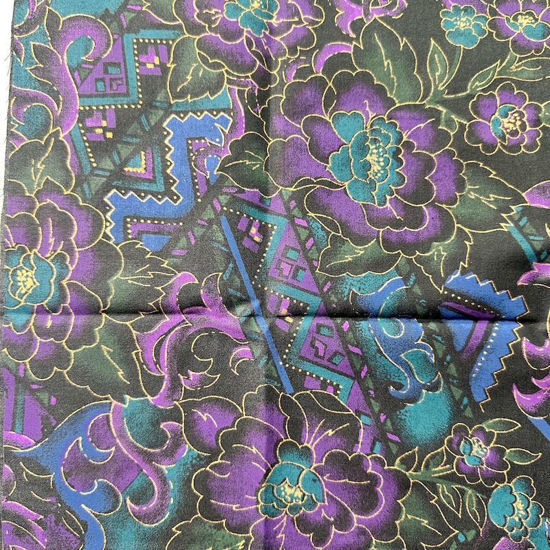 Teal Purple Fabric - Etsy