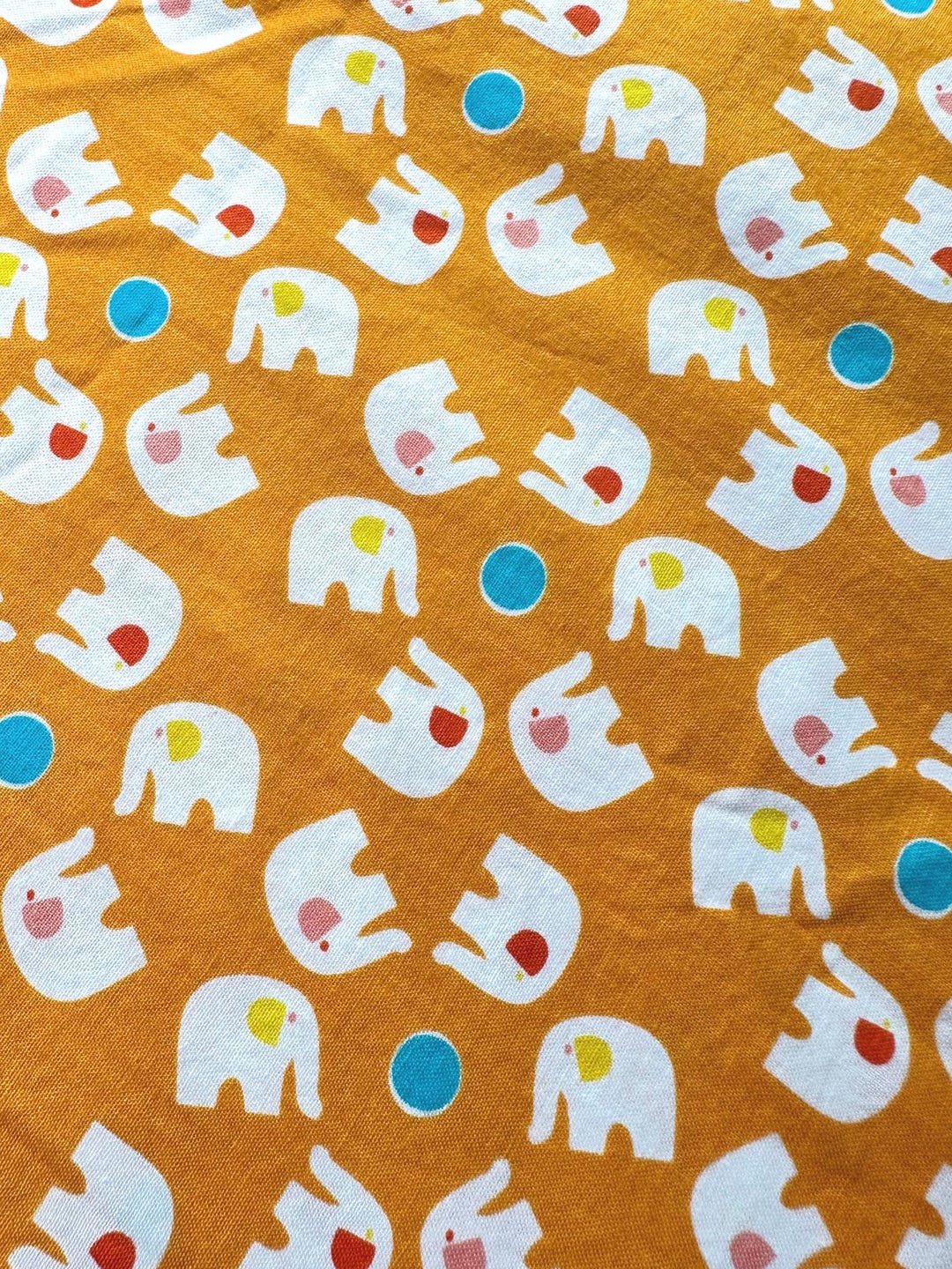 Elephant Circles Orange Savanna Bop Anover Thomas Knauer Fabrics ...