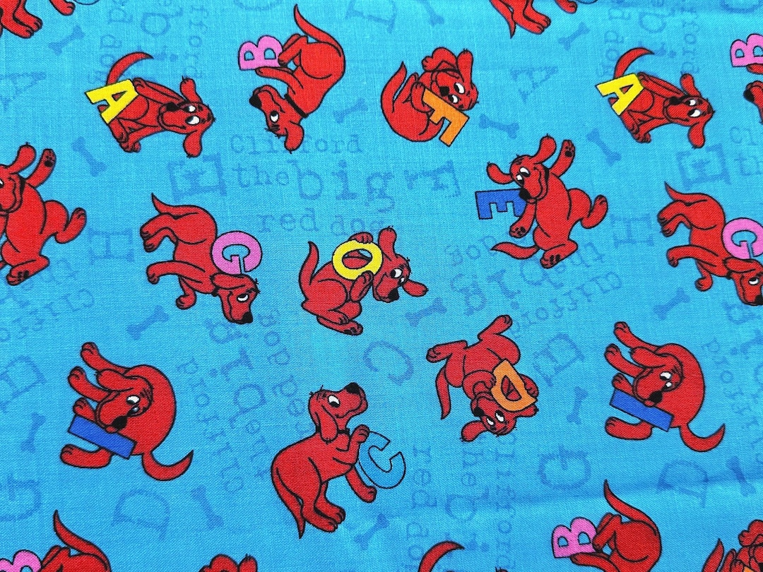 Clifford the Big Red Red Dog on Blue. Vip Cranston ABC Scholastic PBS ...