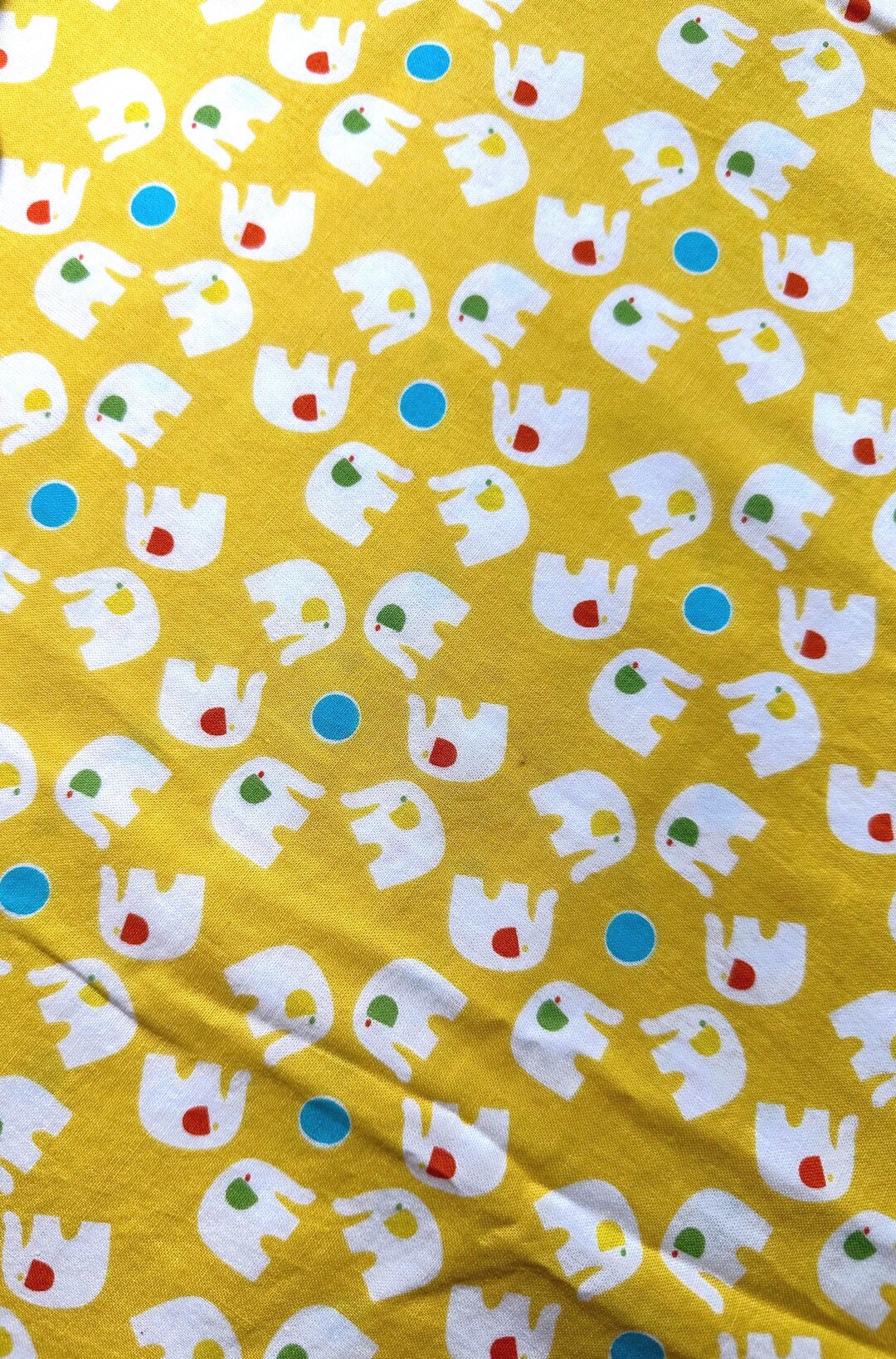 Elephant Circles Yellow Savanna Bop Anover Thomas Knauer Fabrics ...