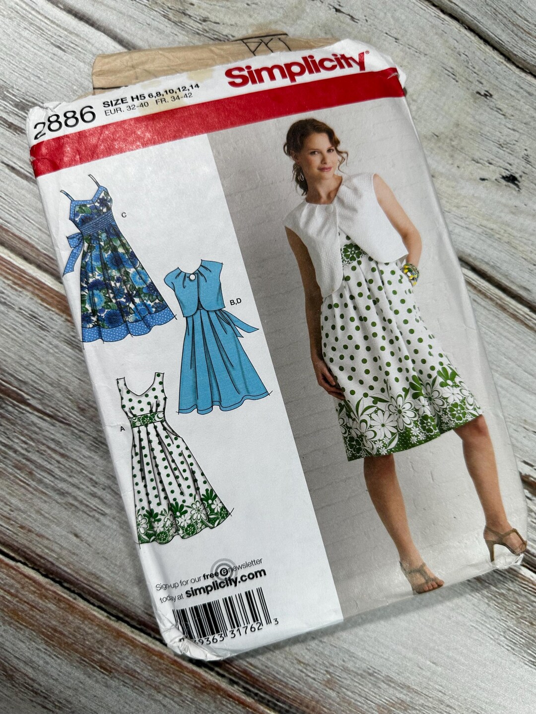 Women’s Sleeveless Dress & Bolero Shrug Sizes 6-14 Paper Sewing Pattern ...