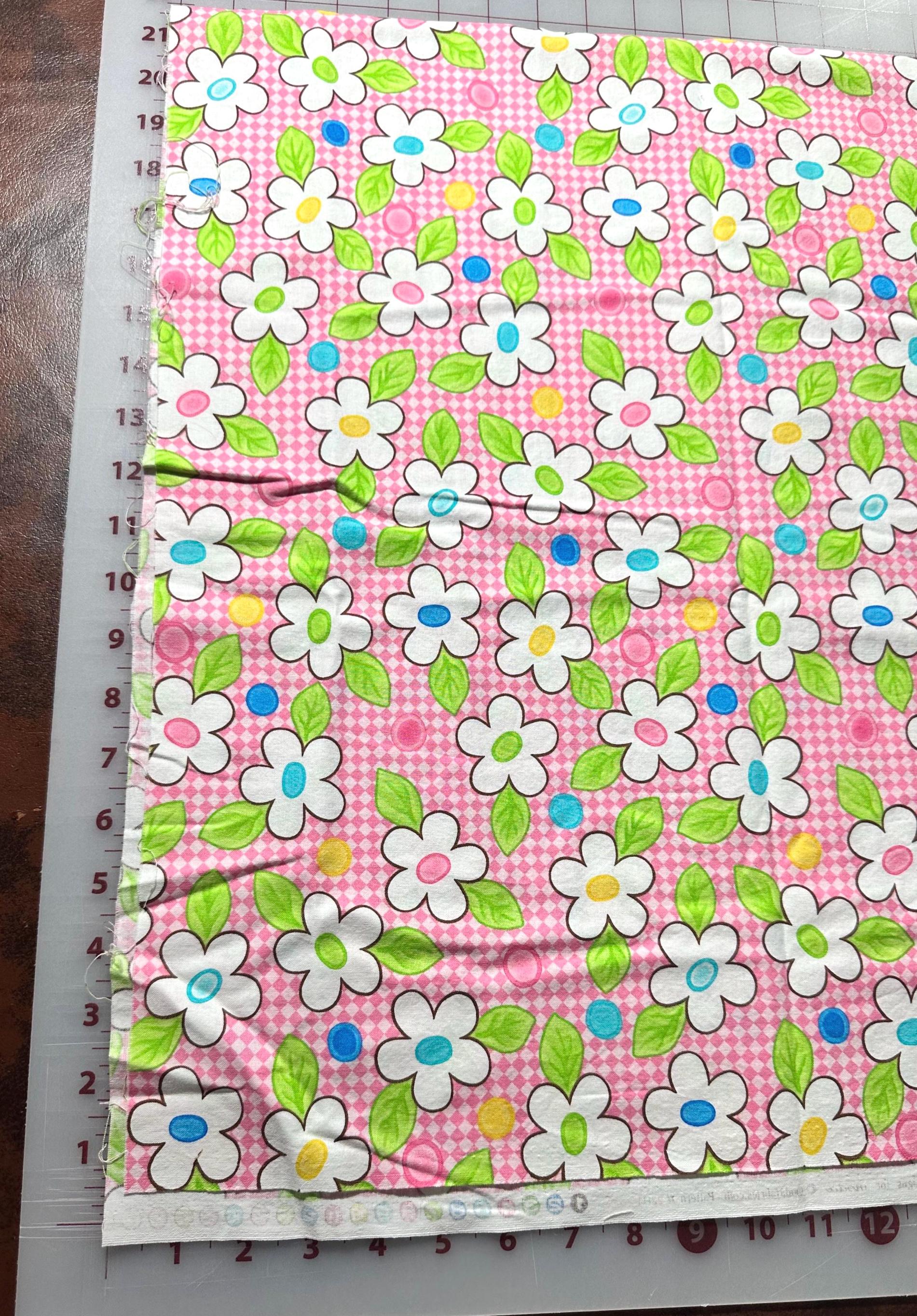 Flowers on Pink Checkered Birdie Moda Me & My Sister Designs Amelia ...